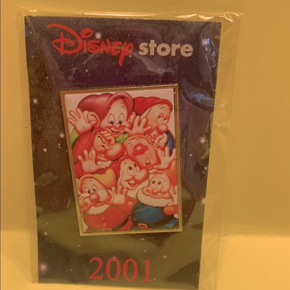 Disney | Other | Disney Store Seven Dwarfs Pin With Red And White ...